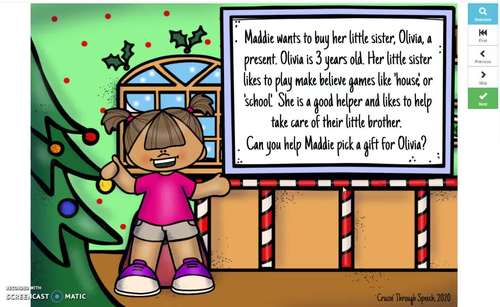 Gift Giving Early Inferencing - Boom Deck! by Cruzin' Through Speech