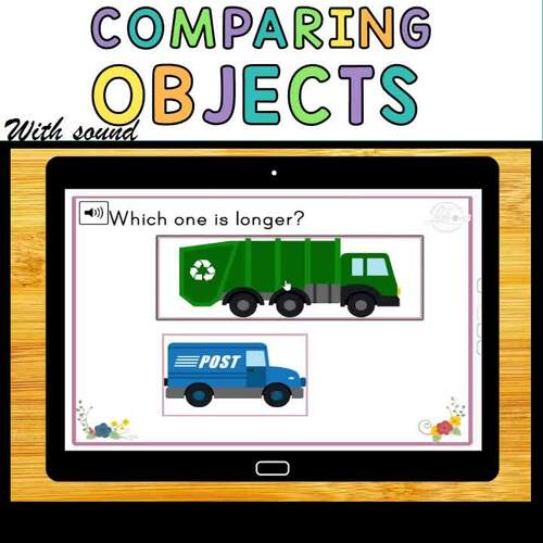 Comparing Height, Length, Weight, Width, and Capacity K.MD.A.1 BOOM CARDS™