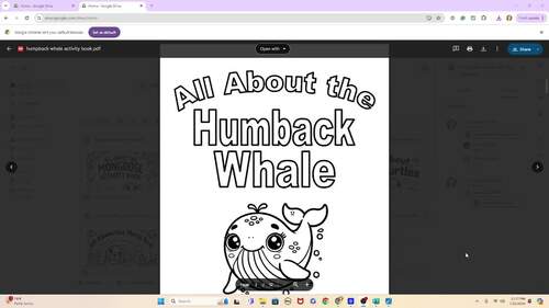 All About the Humpback Whale Activity Book - Animals of Hawaii Series