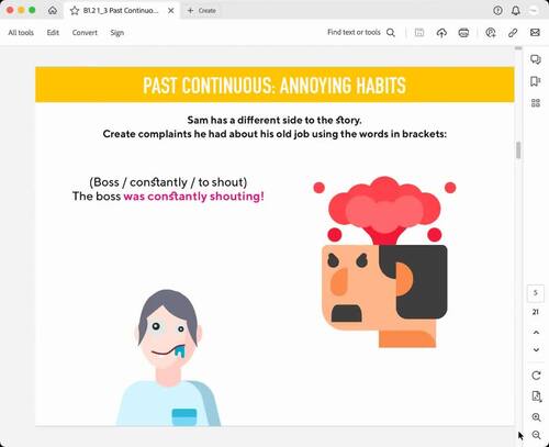 ESL Intermediate Lesson: The Past Continuous + Adverb for Annoying Habits