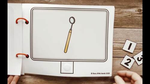 Community Helper- Dentist Tools- Counting- Preschool, Kindergarten ...