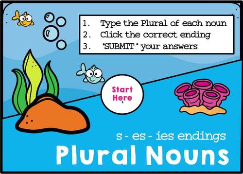 Plural Nouns | Forming regular plurals with -s, -es, -ies endings ...