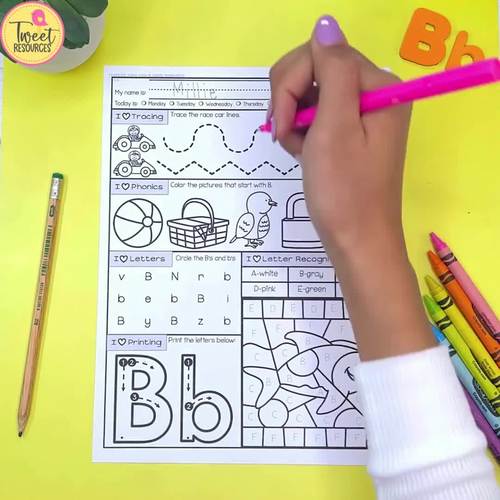 Mornings Made Easy! Kindergarten Morning Work by Tweet Resources SET ONE