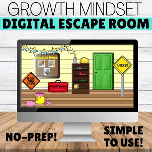Growth Mindset Escape Room: Fun No-Prep Middle School Digital Challenge ...