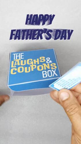 Father's Day Craft | DIY Gift Box with Coupons & Jokes by Craftytopia ...