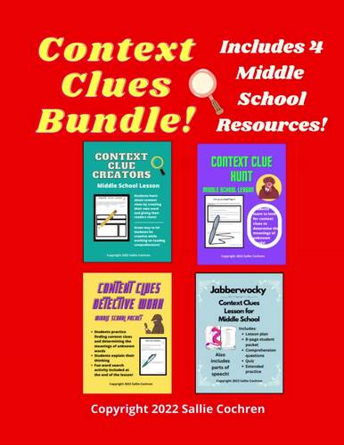 Context Clues Bundle for Middle School Students | TPT