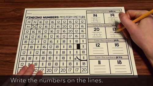 Numbers Mystery Pictures by A Spoonful of Learning | TPT