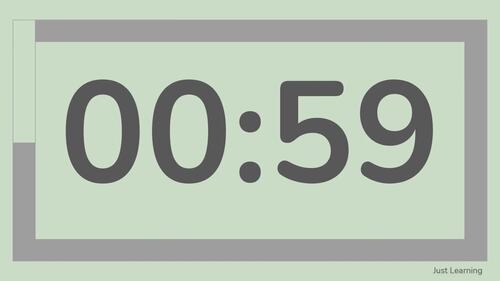 10 Minute Classroom Timer.zip by We're All Just Learning | TPT
