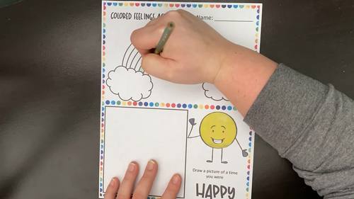 Colored Feelings Lesson - A Lesson About Happy, Mad, Sad, and Scared