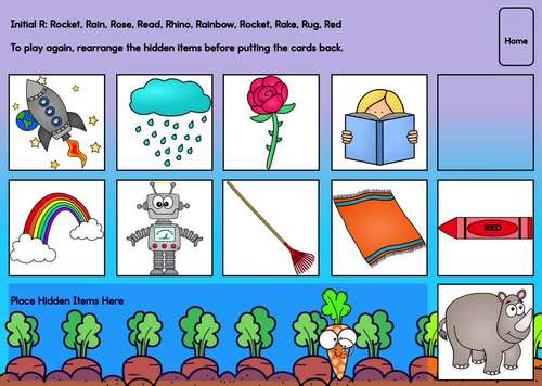 Spring Articulation Game - Find The Hidden Bunny by Jennie's Speech Room