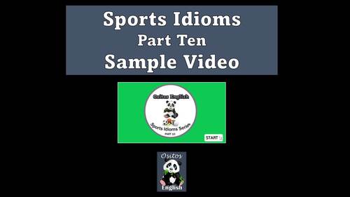 Advanced ESL: Sports Idioms Part 10 by Ositos English | TPT