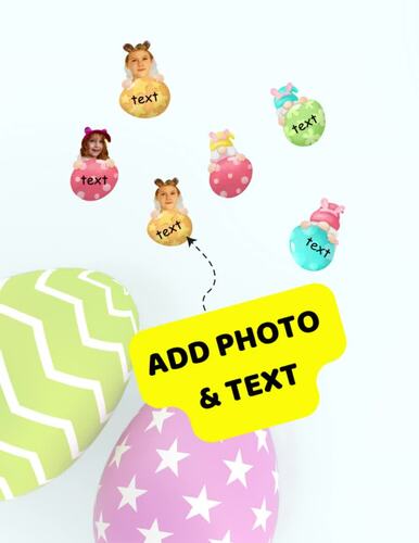 Easter Bulletin Board Idea , Door Decor, Add Your Photo and Text | EDITABLE
