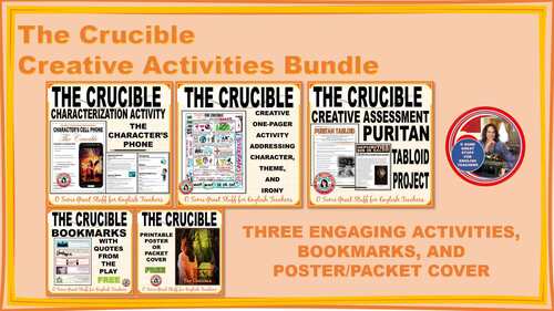 The Crucible Creative Activities Bundle Writing Characterization and ...