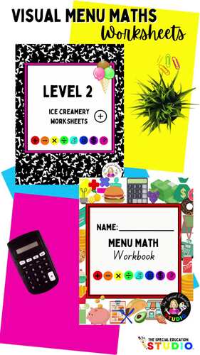 Menu Math MEGA Bundle Life Skills Special Education Money High School ...