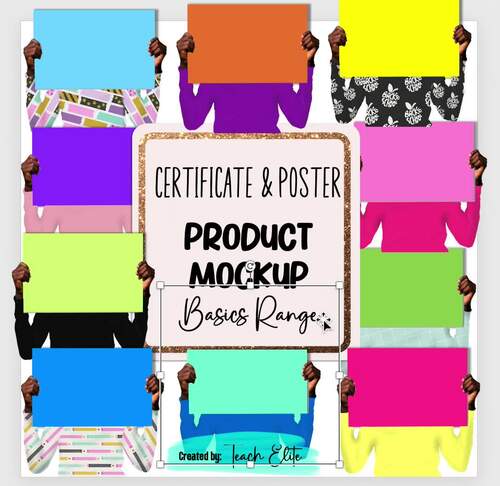 Certificate and Poster Student Mockup, MOVEABLE Mock-up png stock photo ...