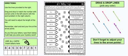 Big 4 Kinematics-PRINT+DIGITAL Bundle-d=1/2t(vf+vi) ONLY-Physics Activity