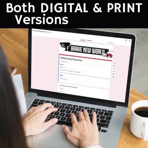 Brave New World Unit Teaching Resource BUNDLE - 200 Pages - Print & Digital