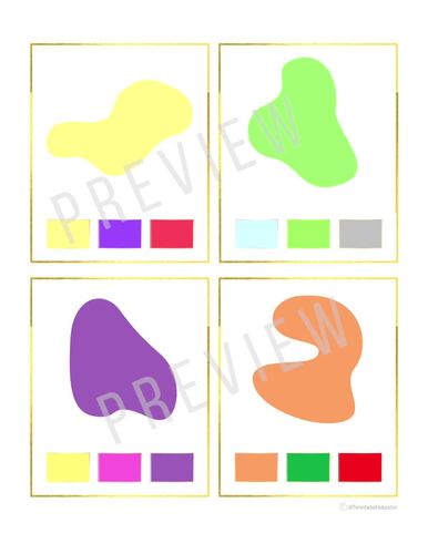 Color Identification | Clip Card Task Cards by Differentiated Education