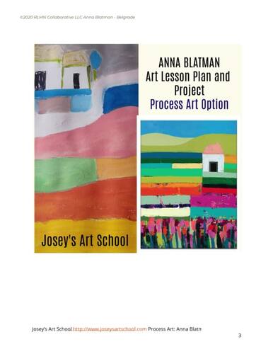 Anna Blatman Art Lesson Grade Pre K-6 Painting Lesson Common Core
