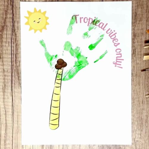Summer Handprint Crafts | Summer Activities | Handprint Memory Book ...