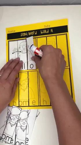 ASL Sight Word Centers Build it NOUNS by Mrs Burgen's Sign Me Up