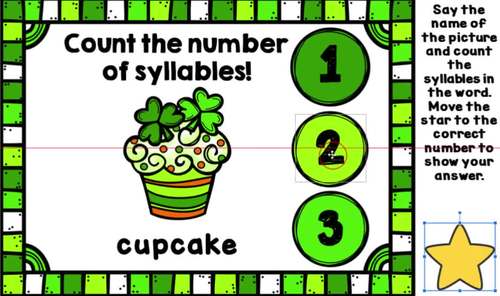 St Patricks Day Counting Syllables Game How Many Syllables Activity ...