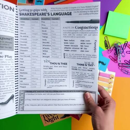 Twelfth Night by Shakespeare: Student Workbooks by Stacey Lloyd | TPT