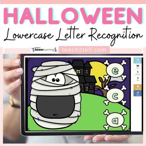 Lowercase Letters of the Alphabet Recognition Halloween Theme Boom ...