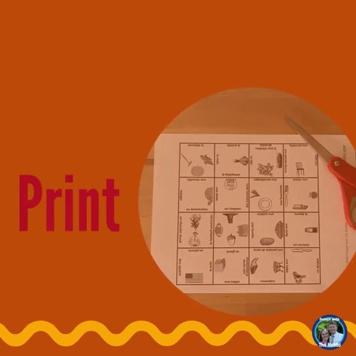 French Thanksgiving Printable & Digital Jigsaw Activity Puzzle l’action ...