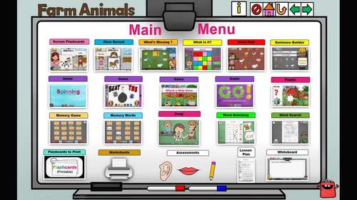 Farm Animals - No Prep - PowerPoint Interactive Lesson by Amanda's ESL