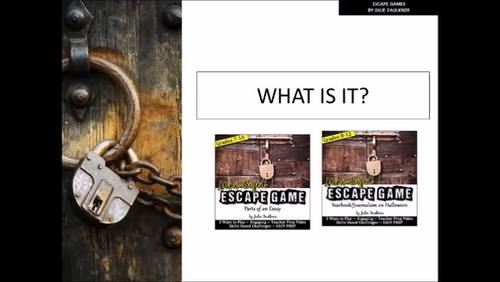 Parts of an Essay Escape Game | Breakout Box Writing Review Activity ...