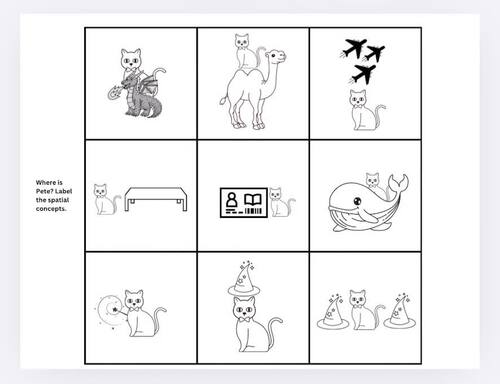 Pete the Cat: Pete Checks Out the Library Language Activities | Speech ...