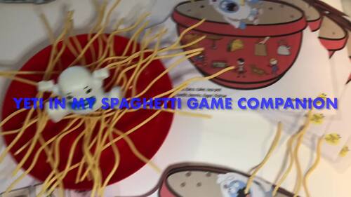 Speech Therapy Articulation Game for /R/ /L/ /W/ & /H/ Yeti in My Spaghetti