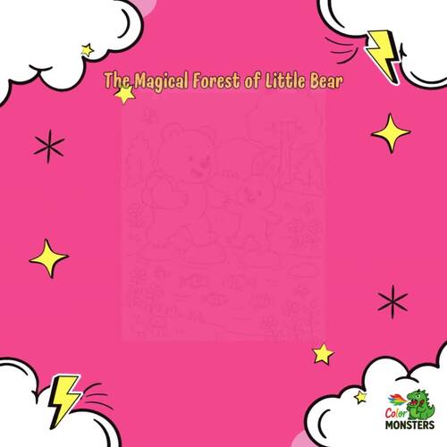 The Magical Forest of Little Bear – Animal Story Coloring Book | 18 ...