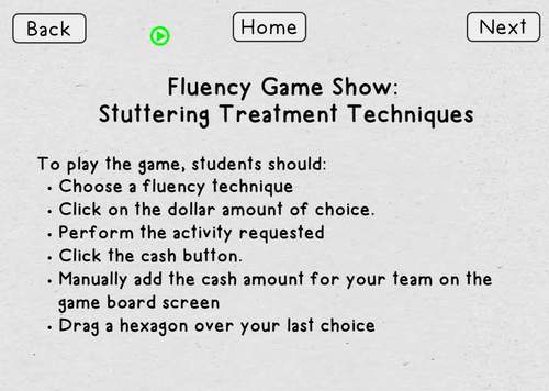 Fluency Techniques Game Show Stuttering Strategies for Speech Therapy ...
