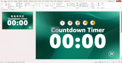 Digital Resources Visual Numerical Countdown Timer with Sound Notification.