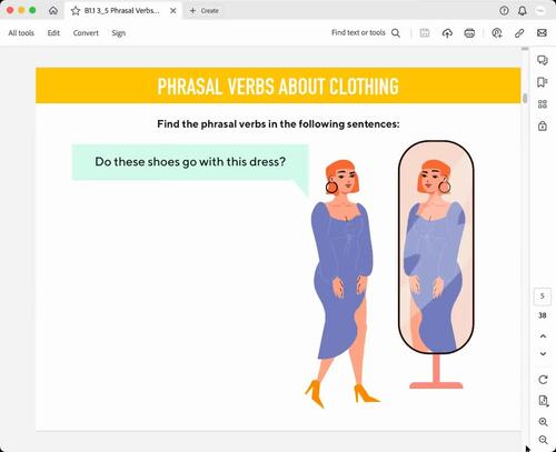 ESL Intermediate Lesson: Learn Some Common Phrasal Verbs about Clothing