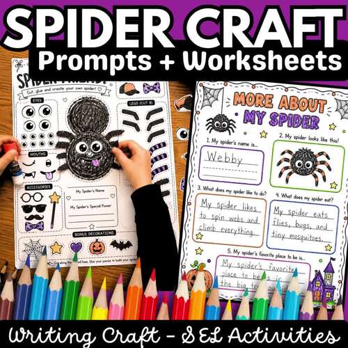 Spider Activities Kindergarten | Spider Craft Coloring | Spider Web Art ...