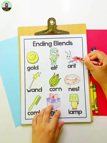 Ending Blends Coloring Sheets by The Joy in Teaching | TPT