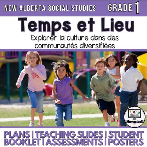 French Alberta Social Studies Curriculum on Time and Place for Grade 1 ...