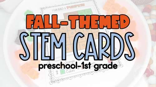 Fall and Thanksgiving STEM Cards - Fall Math Center Preschool ...