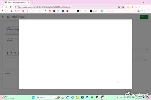 Google Classroom Literary Analysis/Research Rubric by Pips Picks