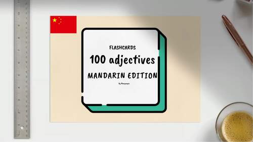 Printable Adjective Flashcards for Language Development (Mandarin edition)