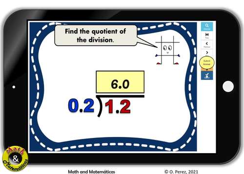 Dividing by Decimals Digital Activity - Boom Cards by Math and Matematicas