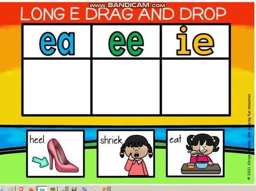 LONG E BOOM CARDS and powerpoint game by Murphys lesson design studio