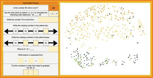 DINOSAUR Spiral Math Review for 1st or 2nd grade - Digital Pixels ...