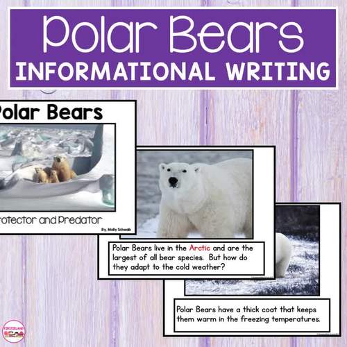 Polar Bear Activities Digital Google Slides Distance Learning Writing