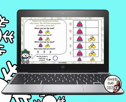 Winter Graphing | Digital Math by Ready Set Kinder | TpT
