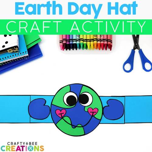 Earth Day Hat Craft Activities I Can Save the Earth Activity Crown Headband