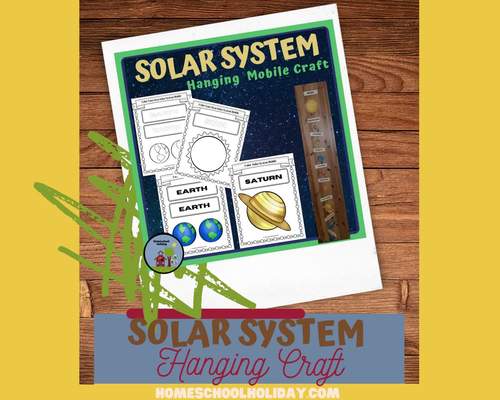 Solar System Hanging Mobile Craft by Homeschool Holiday | TpT